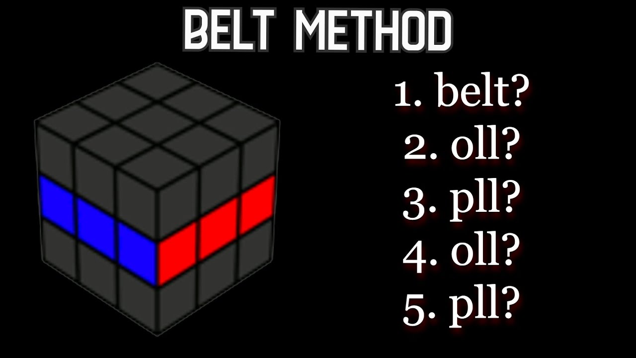 Attempting to solve a Rubik's cube using the Belt method. - YouTube