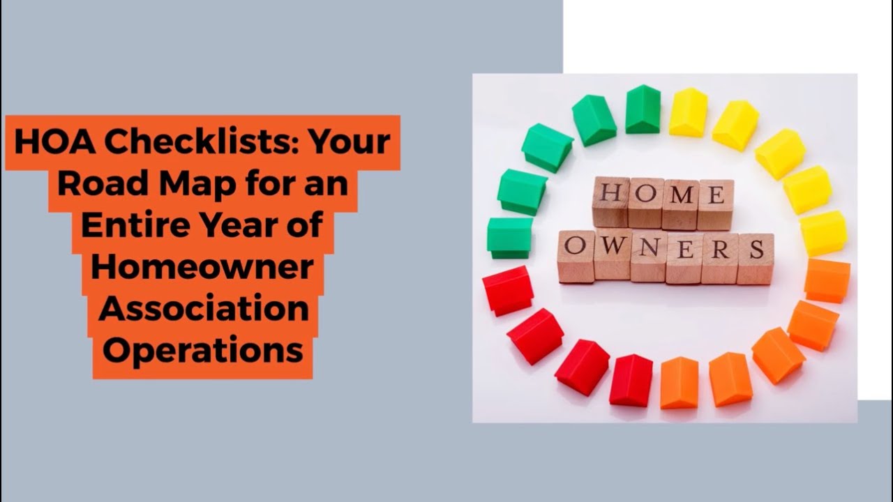 HOA Checklists Your Road Map for an Entire Year of Homeowner ...