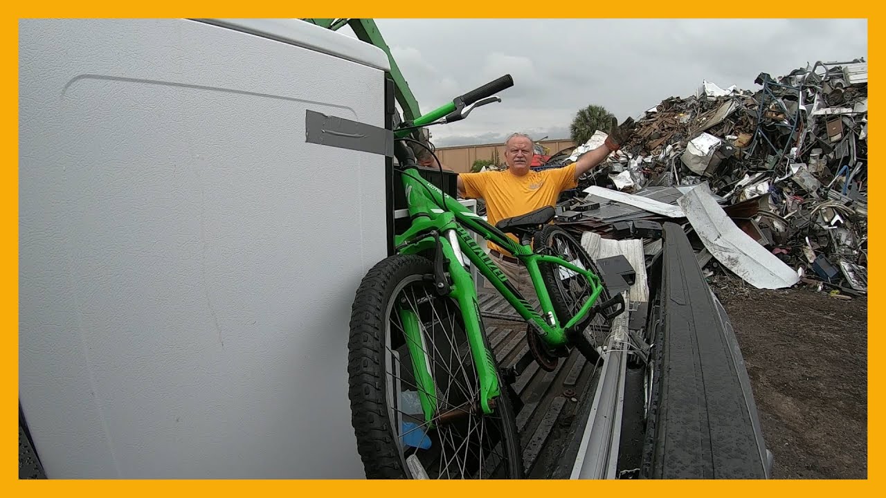 Awesome Street Scrap Timing - Shark Scrapper beats the storm! - YouTube