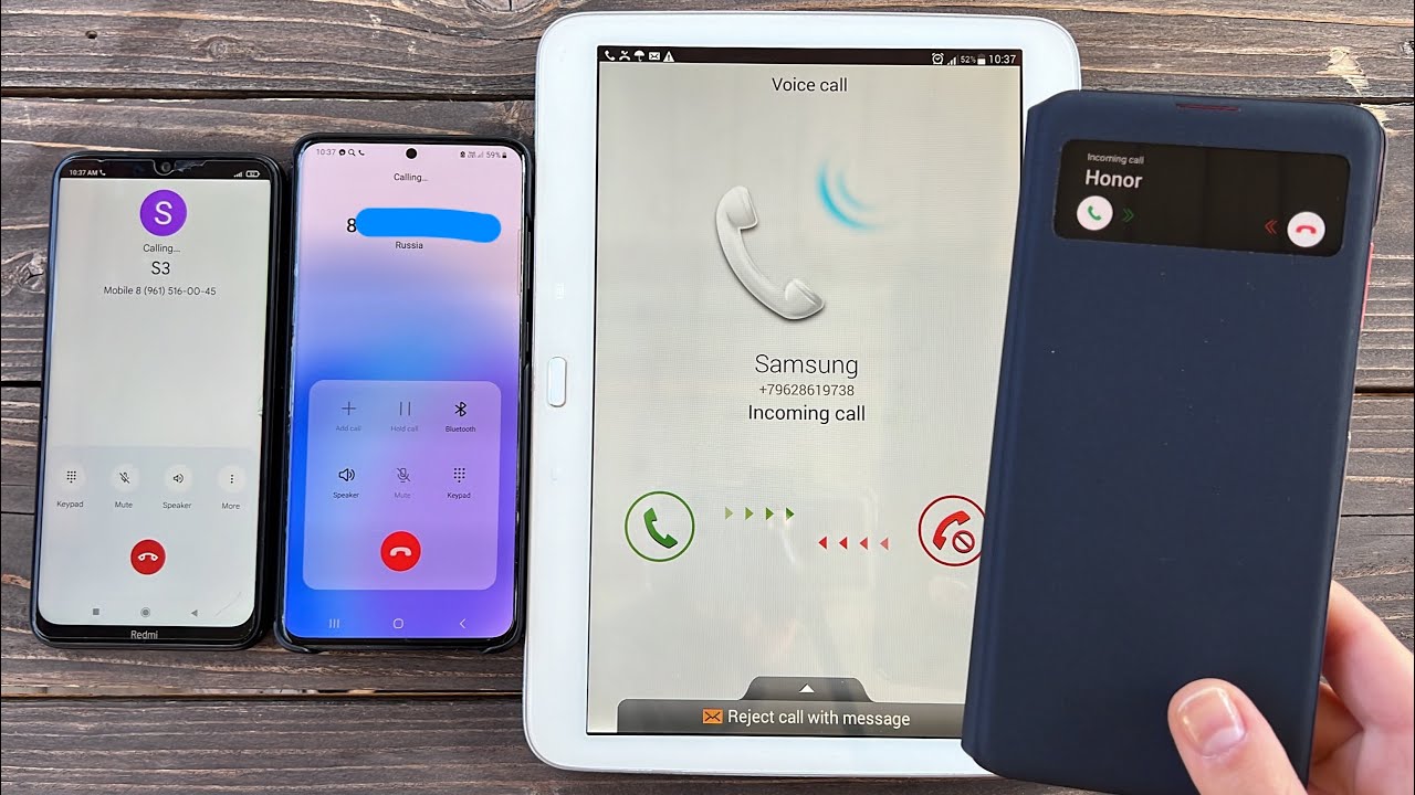 Tablet and Phone Incoming Call / Samsung Note 10 & Note 10 & s20 Plus ...