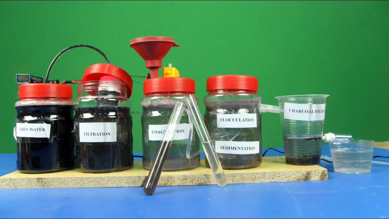 Working Model of Waste Water treatment Science Exhibition Project - YouTube