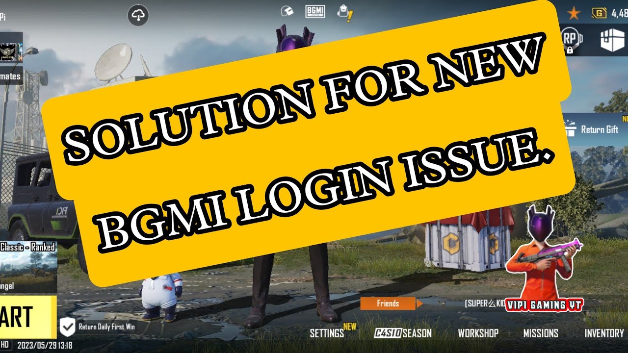 SOLUTION FOR NEW BGMI LOGIN ISSUE ️ - YouTube