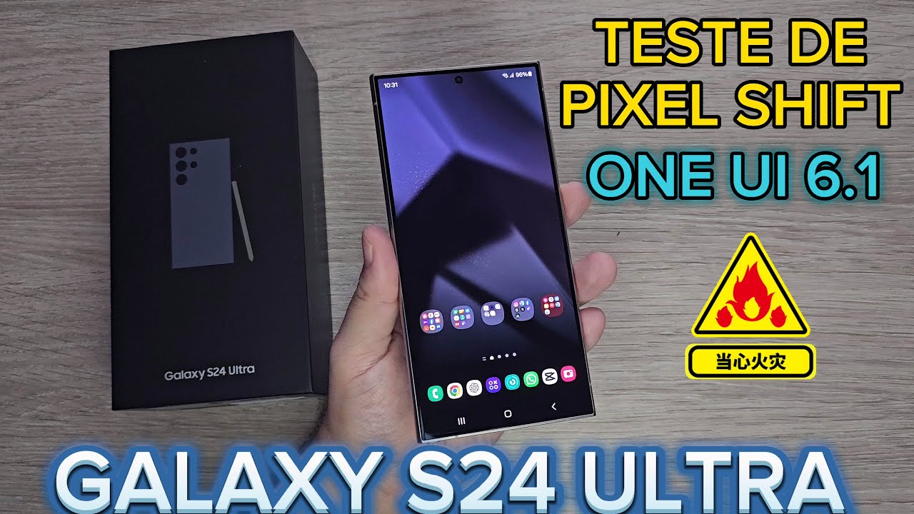 GALAXY S24 ULTRA 🔥TESTE DE PIXEL SHIFT NA ONE UI 6.1🤖 (Android 14) O ...