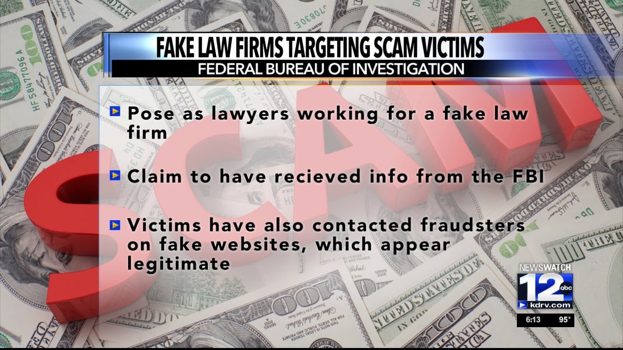 Fake law firms targeting scam victims - YouTube
