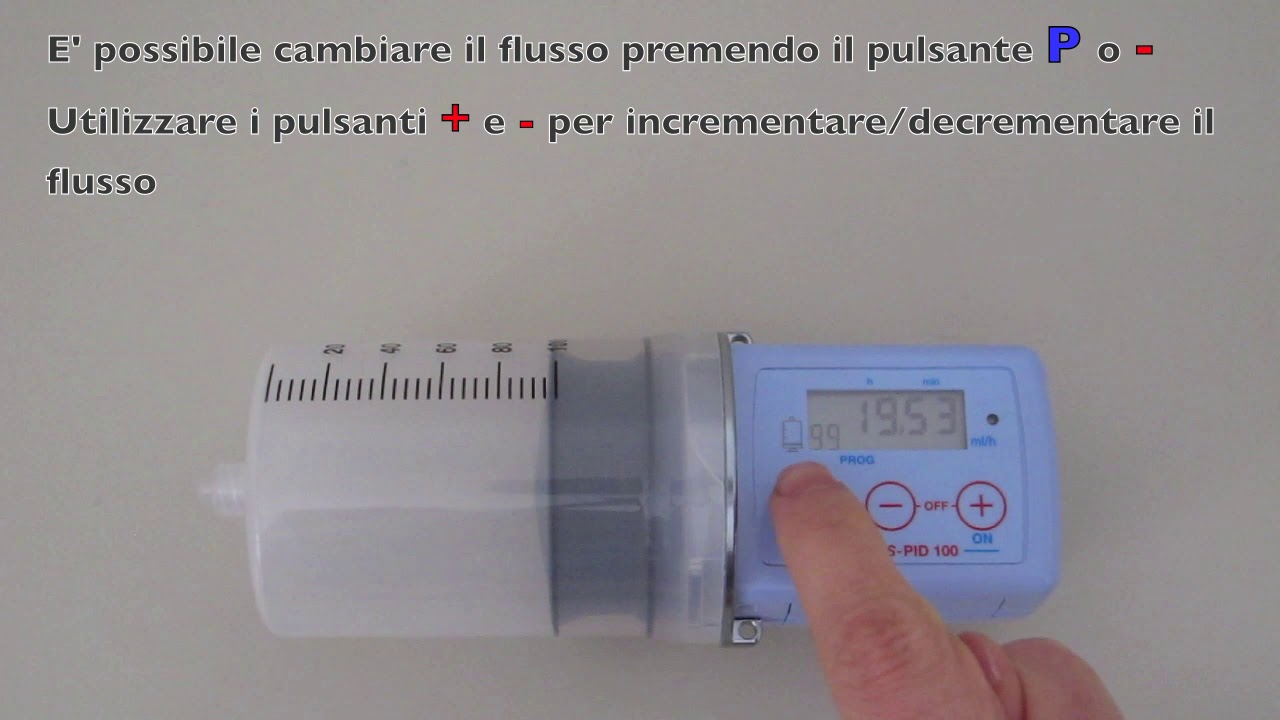 Crono S-PID 100 Starting the pump in flow rate mode (F) - YouTube
