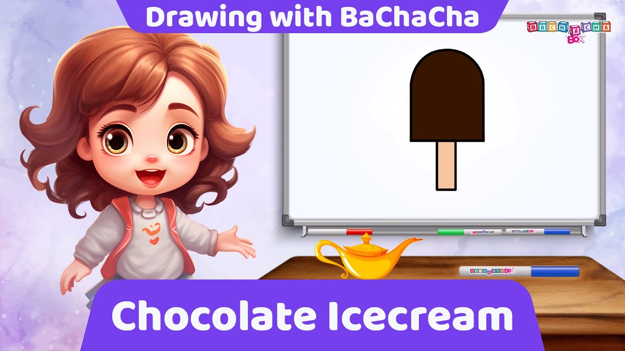 How to draw Chocolate Ice cream | Chocolate | Learn to draw I Chocolate ...