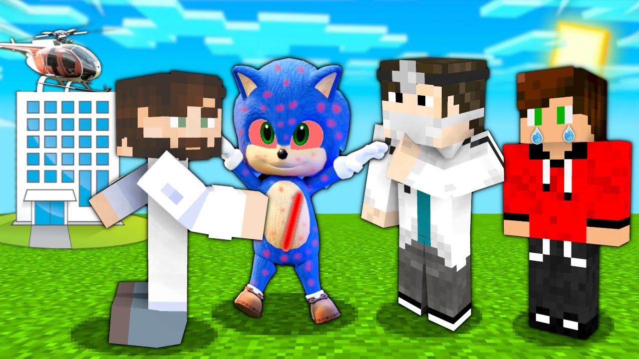 WEZWAŁEM LEKARZA ZZA GRANICY ABY URATOWAĆ BABY SONIC w Minecraft! - YouTube