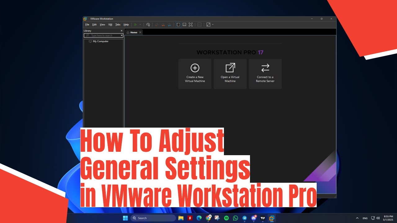 How To Adjust General Settings in VMware Workstation Pro - YouTube