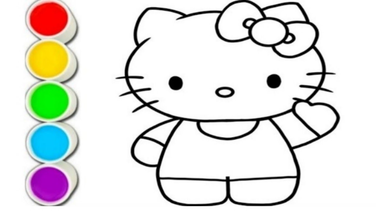 Beautiful Hello Kitty Drawing, Painting & Coloring For Kids and ...