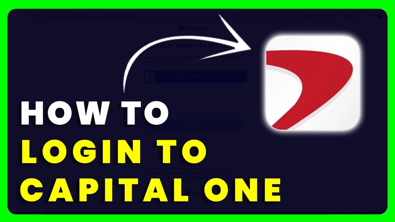 How to Login to Capital One | How to Sign in to Capital One Account ...