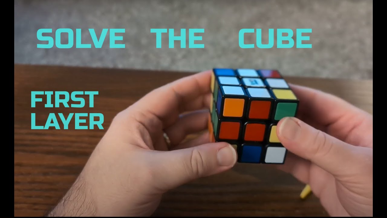 Rubik's cube - first layer - YouTube