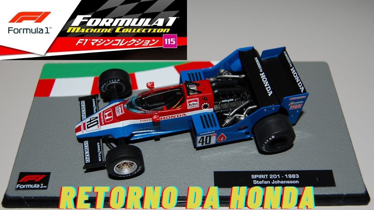 Formula 1 Machine Collection #115 Spirit 201 Honda Stefan Johansson ...