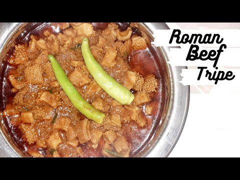 Roman Style Beef Tripe Recipe - YouTube