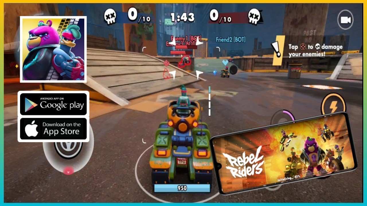 Rebel Riders Gameplay (android.ios) Part-1 - YouTube