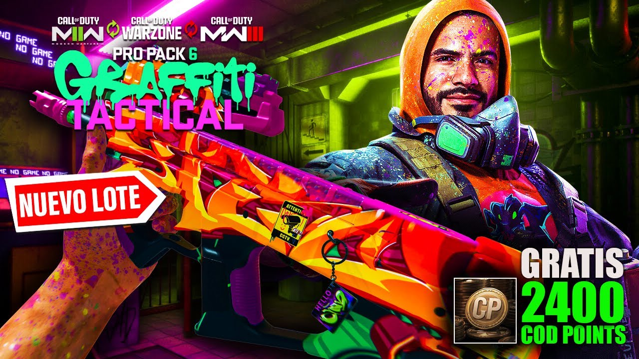 Lote PRO PACK 6: GRAFITI TÁCTICO para WARZONE, MW2 Y MW3 (2400 PUNTOS ...