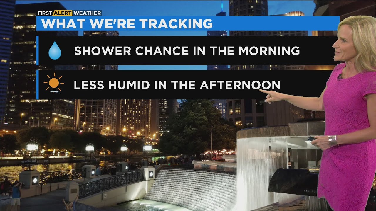 Chicago First Alert Weather: Shower chance in the morning - YouTube
