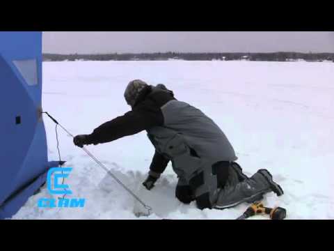 Clam Six Pack Ice Shelters - YouTube