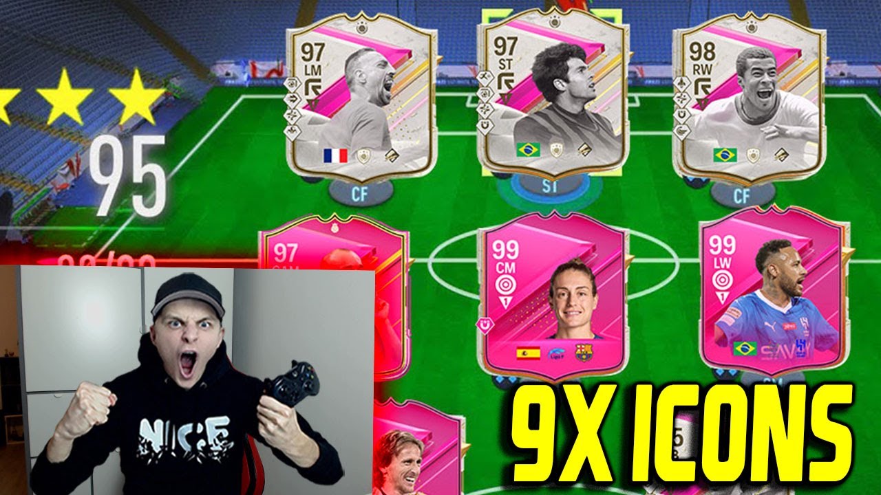 EA FC 24 (FIFA 24): WELTREKORD 9x ICONS in 132 Rated Full ICON Fut ...