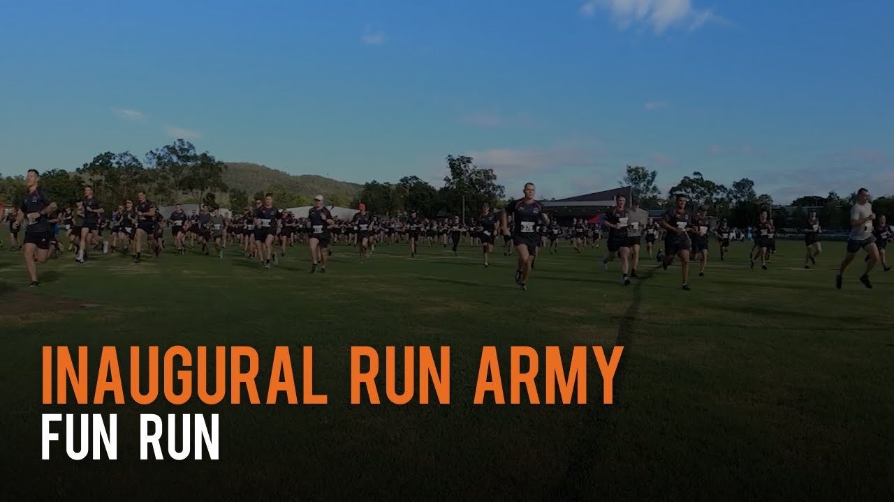 Inaugural Run Army fun run - YouTube