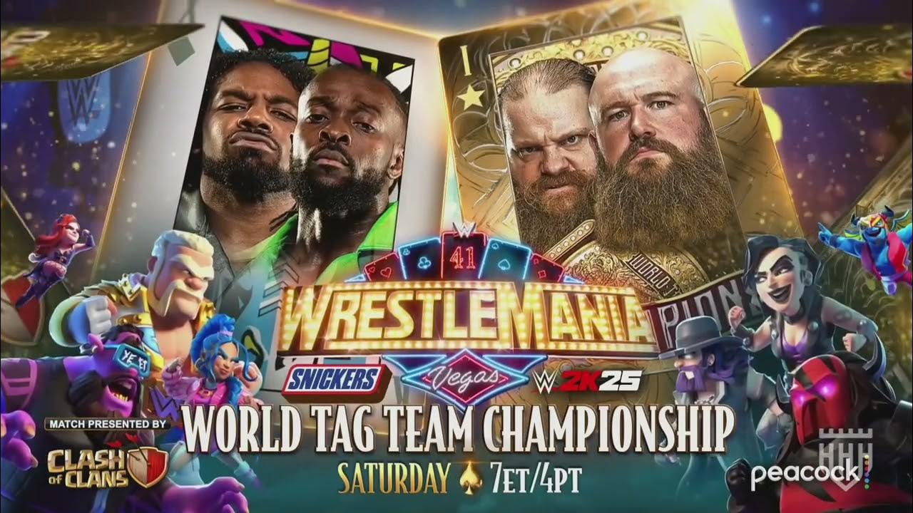 WWE Wrestlemania 41 Match Card The New Day Vs The War Raiders - YouTube