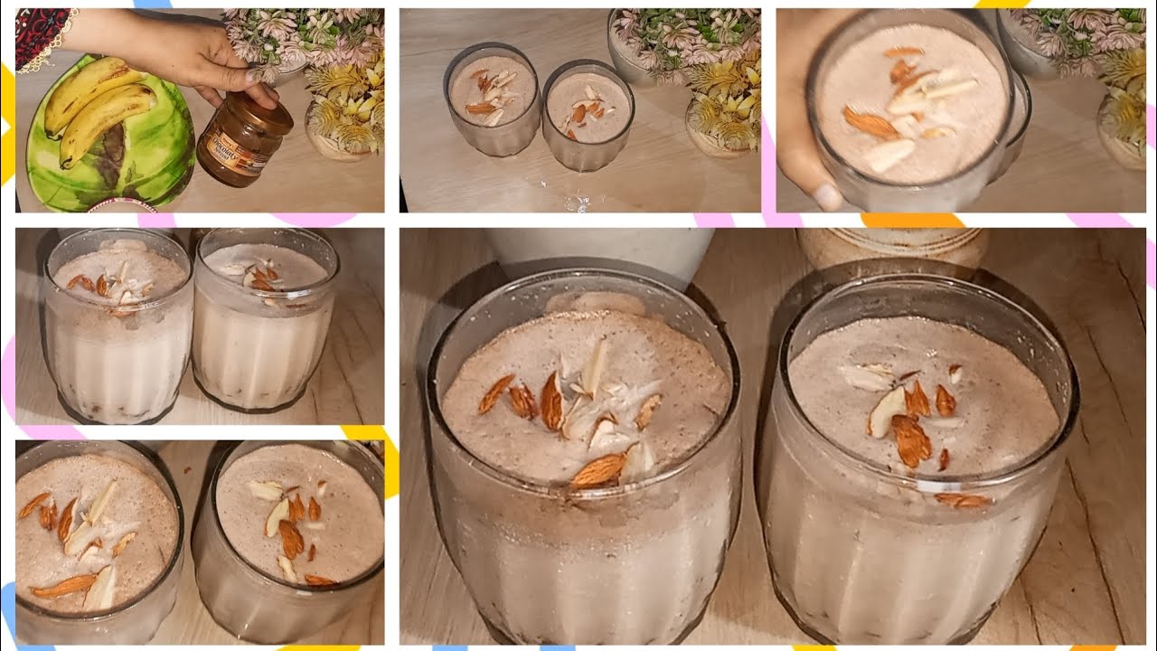 Almond & Banana 🍌🍌 Shak 🥛🥛(Very delicious & health Shak) by Bin Safyan ...