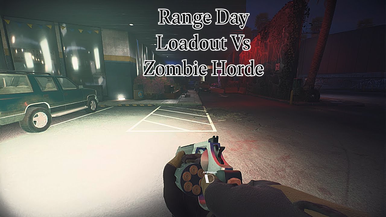 Range Day Loadout Vs Horde of Zombies - YouTube