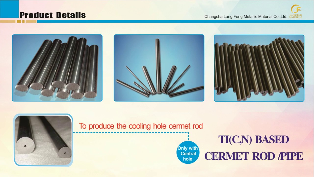 Ticn cermet rod application, ticn cermet rod characteristics - YouTube