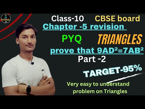 Class 10 maths chapter 6 Triangle important questions for board exams ...