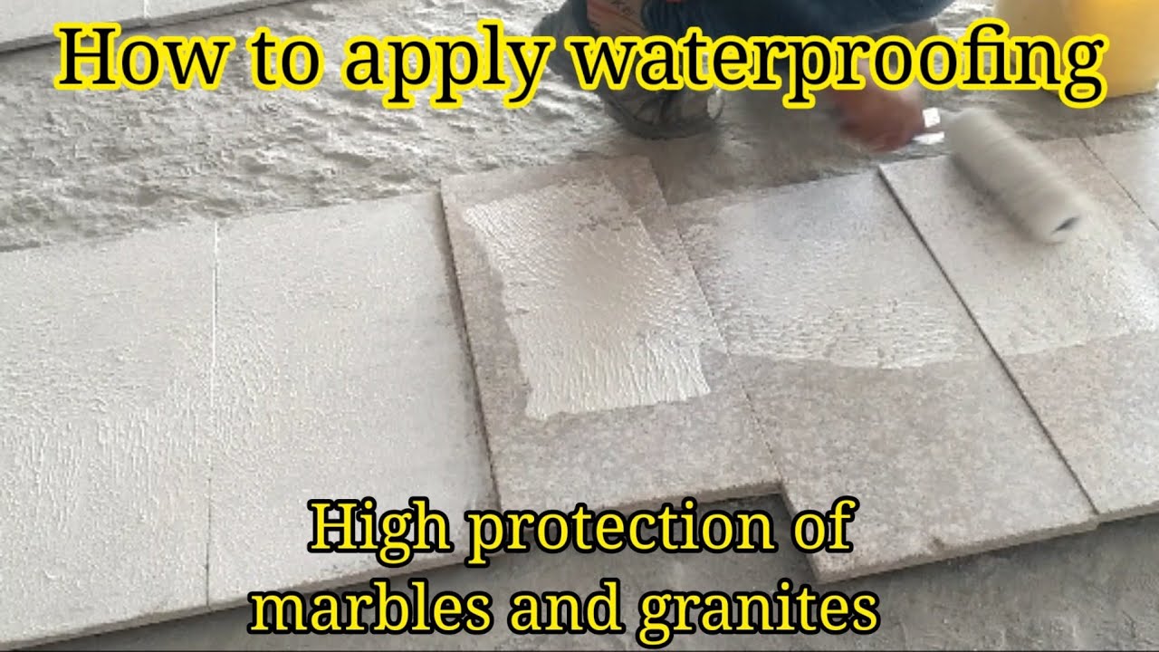 liquid waterproofing | how to apply| protection of marbles and granite ...