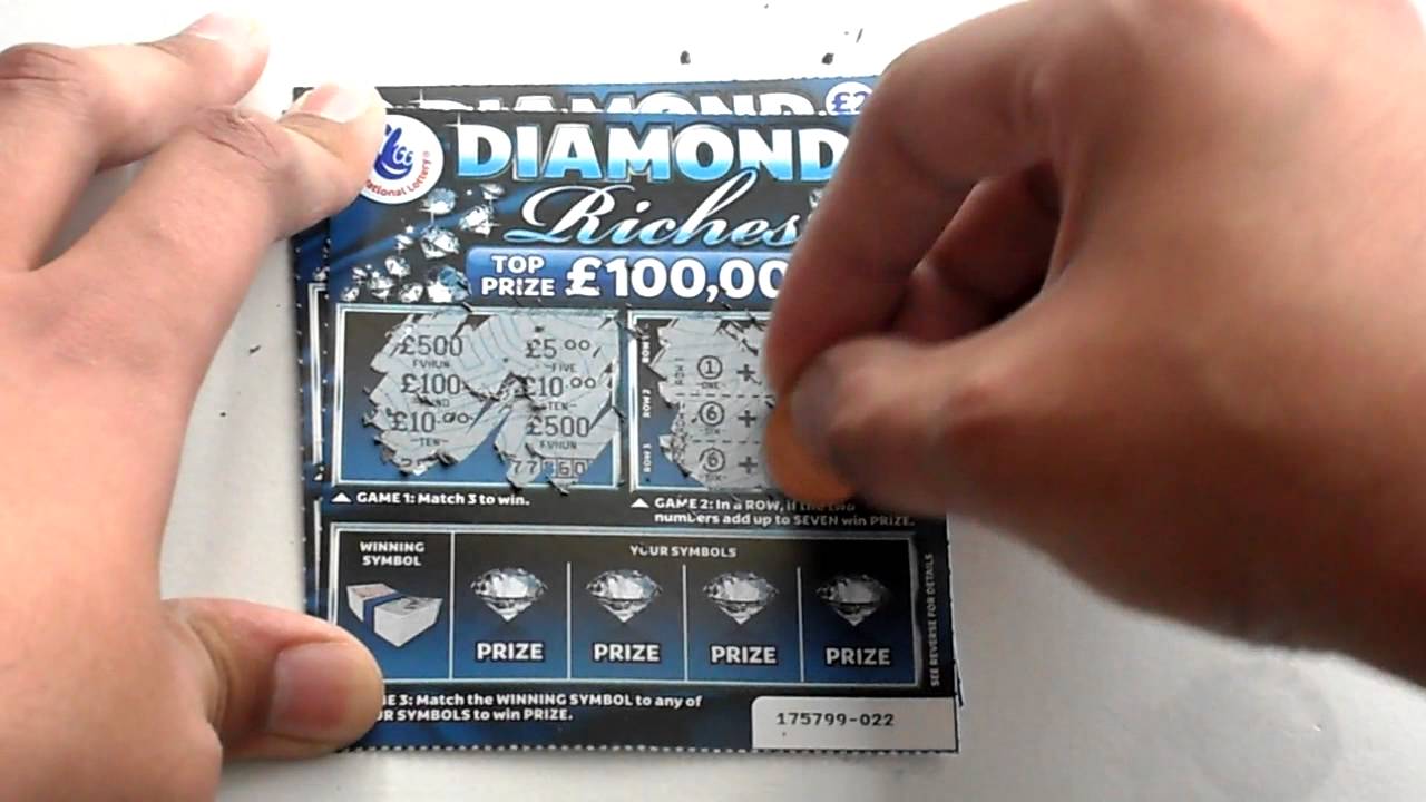 National lottery Scratch cards - diamond riches - YouTube