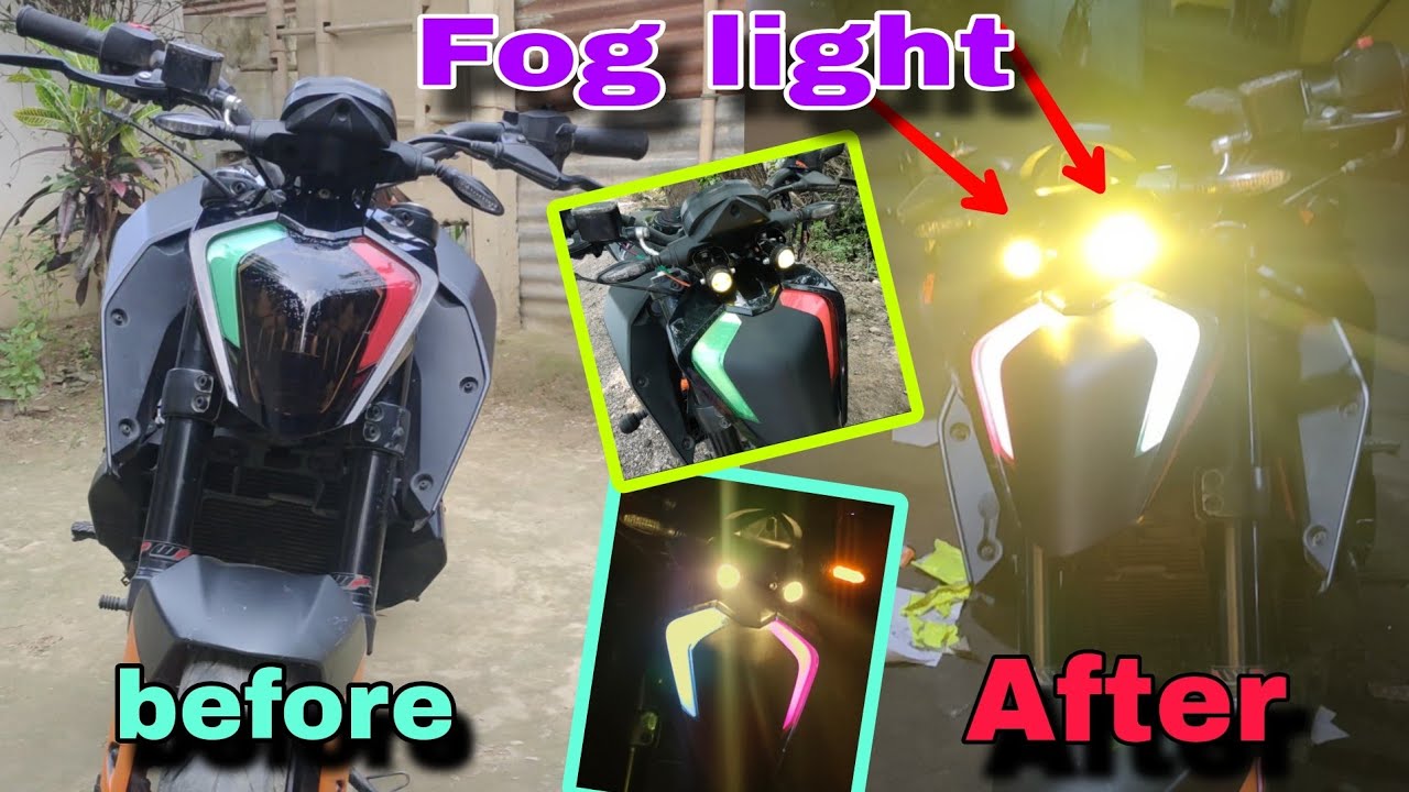 ktm 250 fog light modified || ktm 250 modified || fog light modified ...