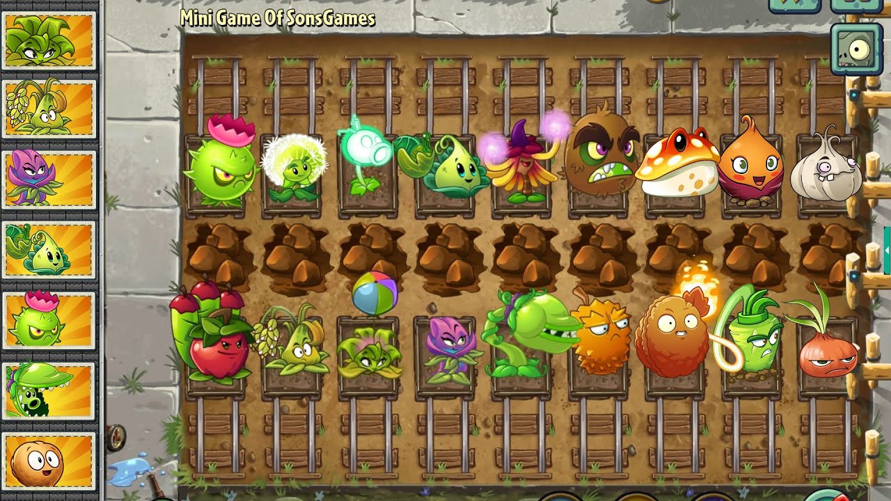 PVZ 2 Minigame 18 Plants Premium In Railcard - Plants Vs Zombies 2 ...