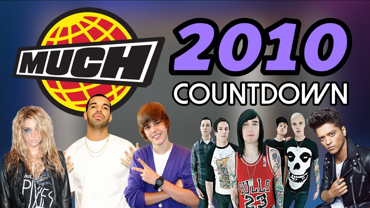 All the Songs from the 2010 MuchMusic Countdown - YouTube