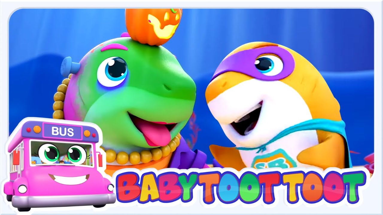 Halloween Baby Shark + More Spooky Nursery Rhymes And Halloween Cartoon ...