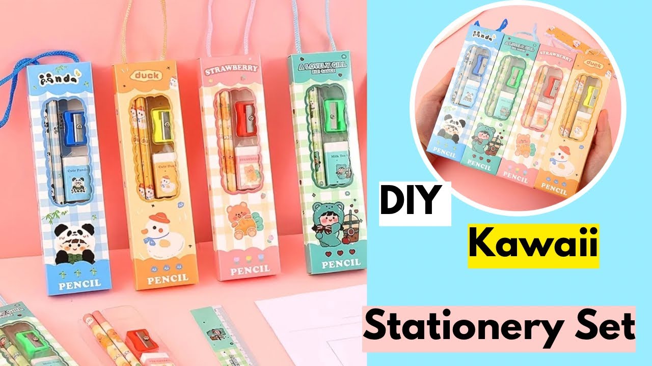 DIY Kawaii Stationery / easy paper craft / School supplies/ diy craft ...