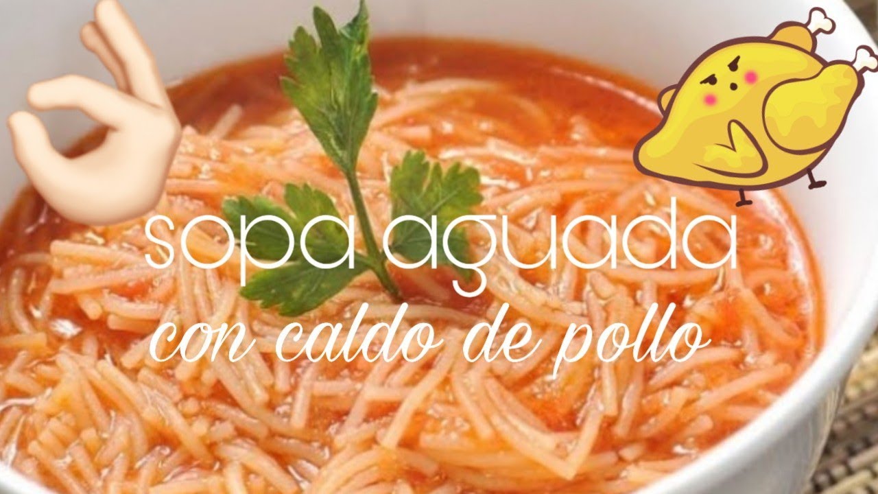 "SECRETO"PREPARÁ SOPA AGUADA CON O SIN CALDO DE POLLO SOPA DE FIDEO EN ...
