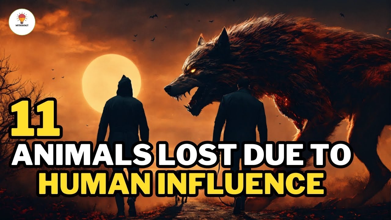 11 Animals Lost Due to Human Influence! | @Mythosfact - YouTube