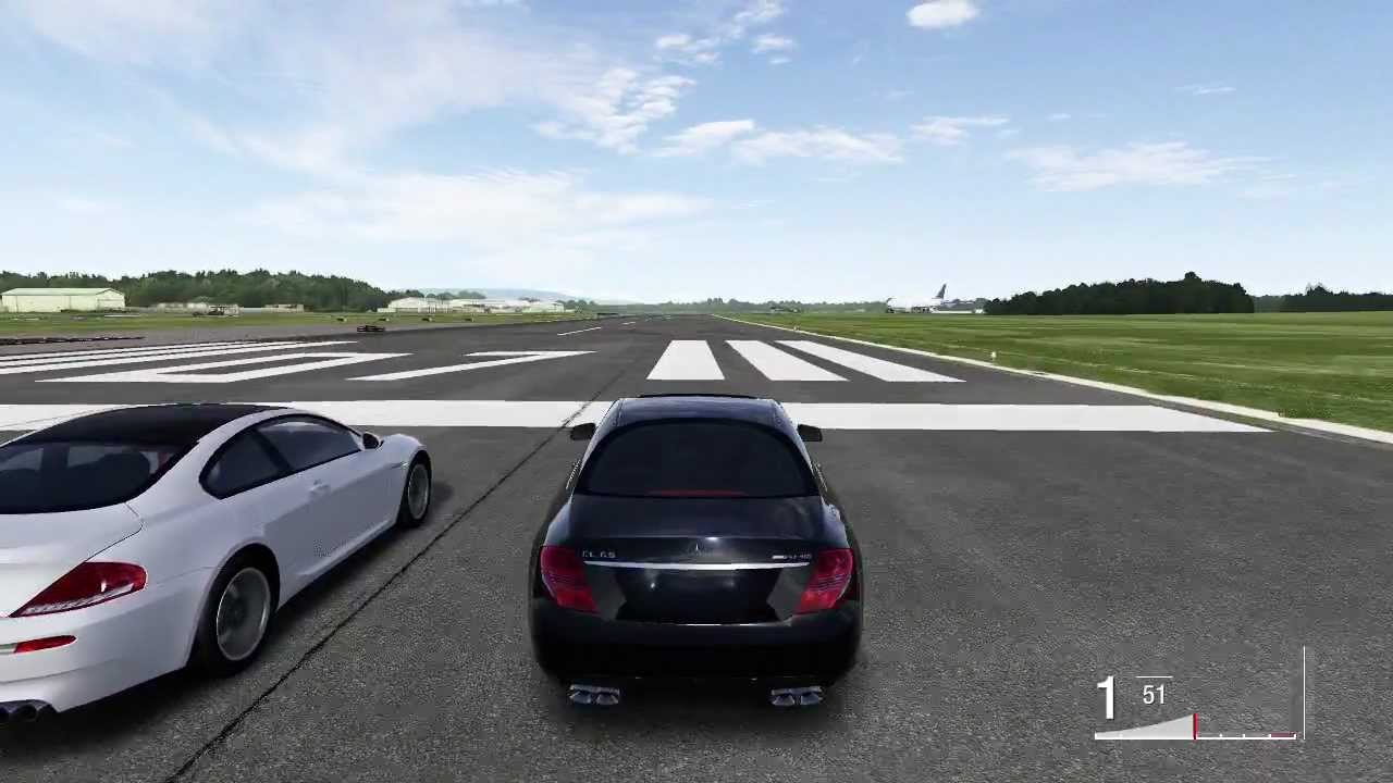 Forza 4 Mercedes CL65 amg vs BMW m6 top gear - YouTube