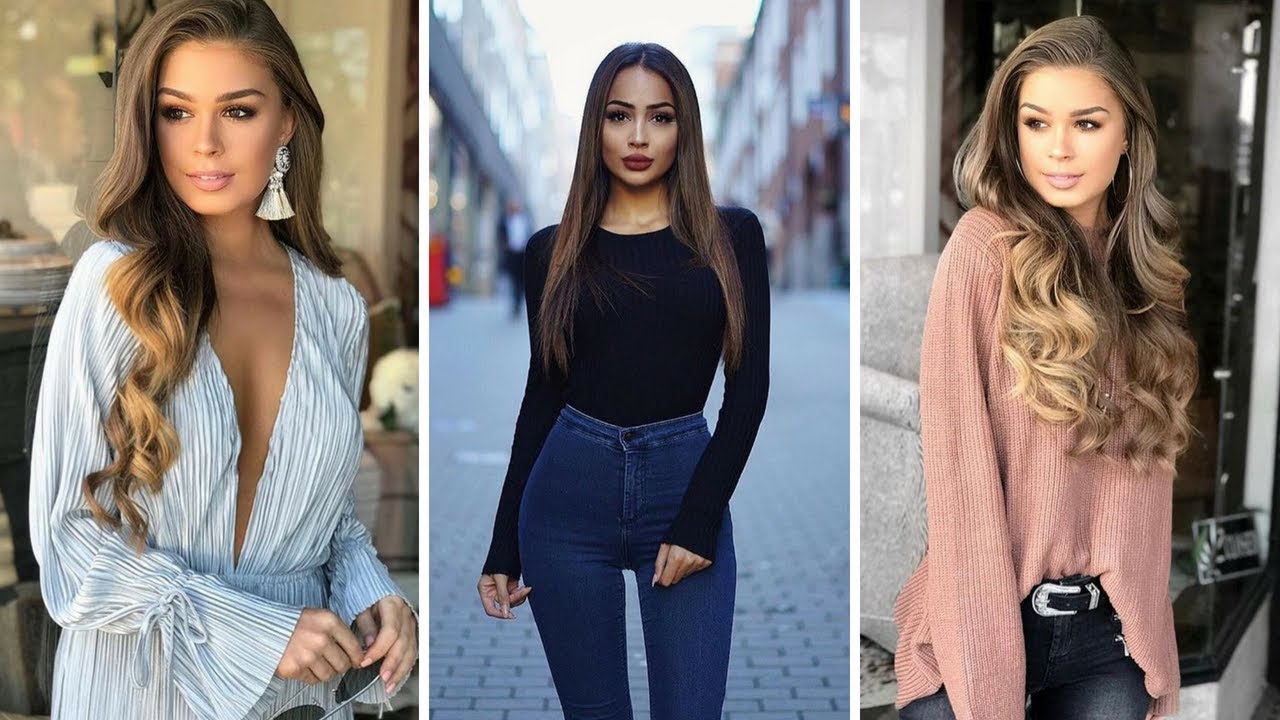 Simple & latest street fashion week - Gorgeous fashion model - YouTube