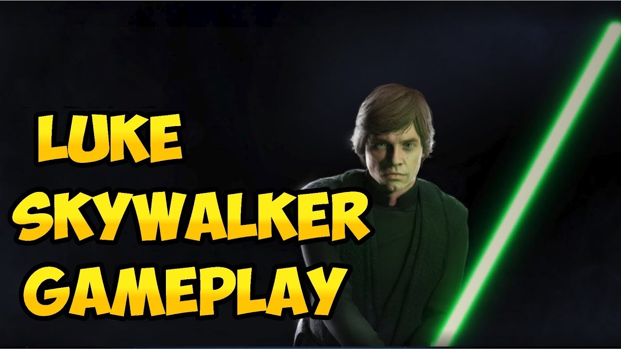 Luke Skywalker Gameplay | Star Wars Battlefront 2 - YouTube