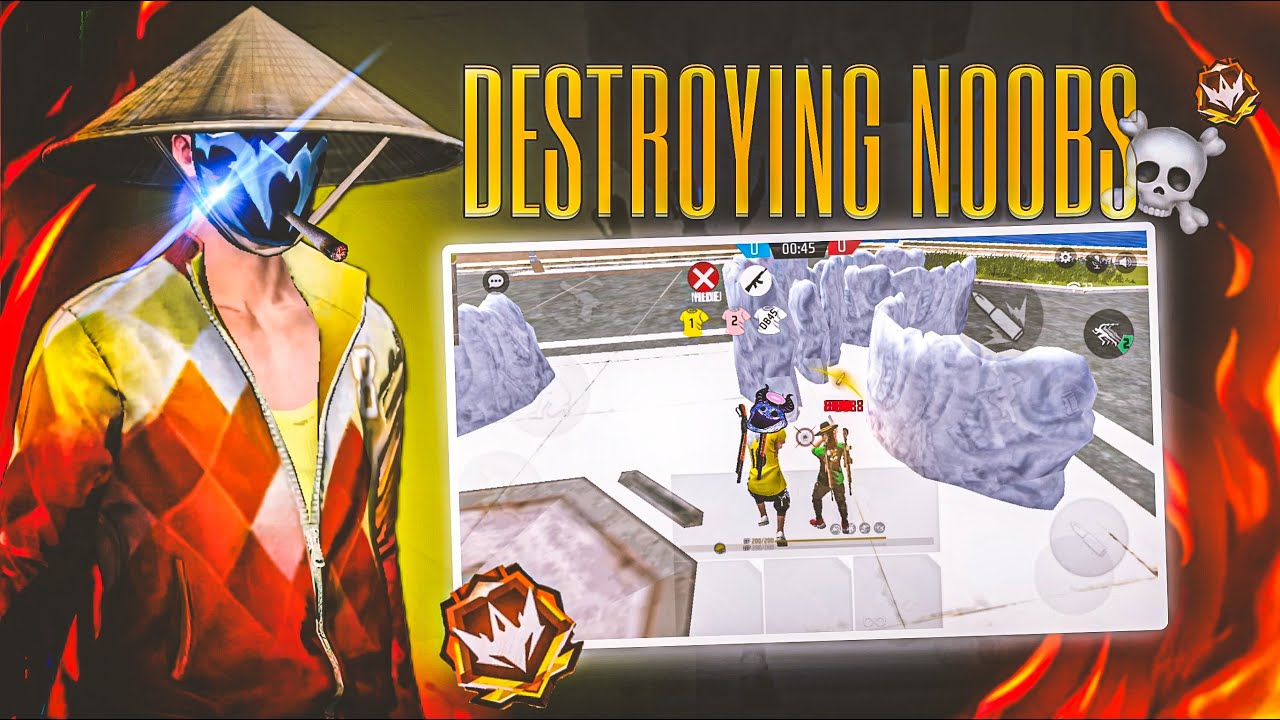 Destroying noobs👽! FF Troll Face Compilation - YouTube