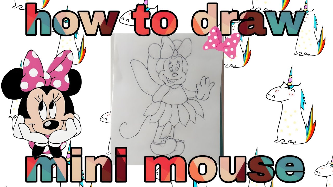 Beautiful mini mouse drawing| #shorts #mini #mouse #art #drawing # ...