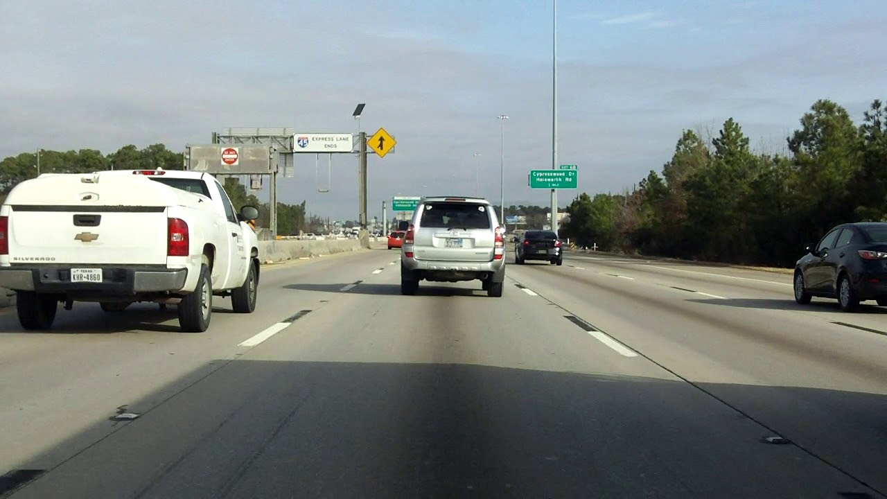 North Freeway (Interstate 45 Exits 62 to 72) northbound (Local Lanes ...