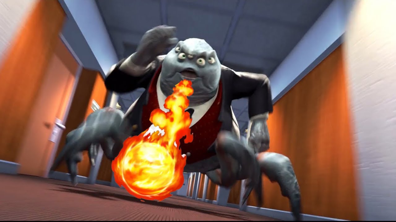 Waternoose Breathes Fire? - Monsters Inc. PS2 Finale - YouTube