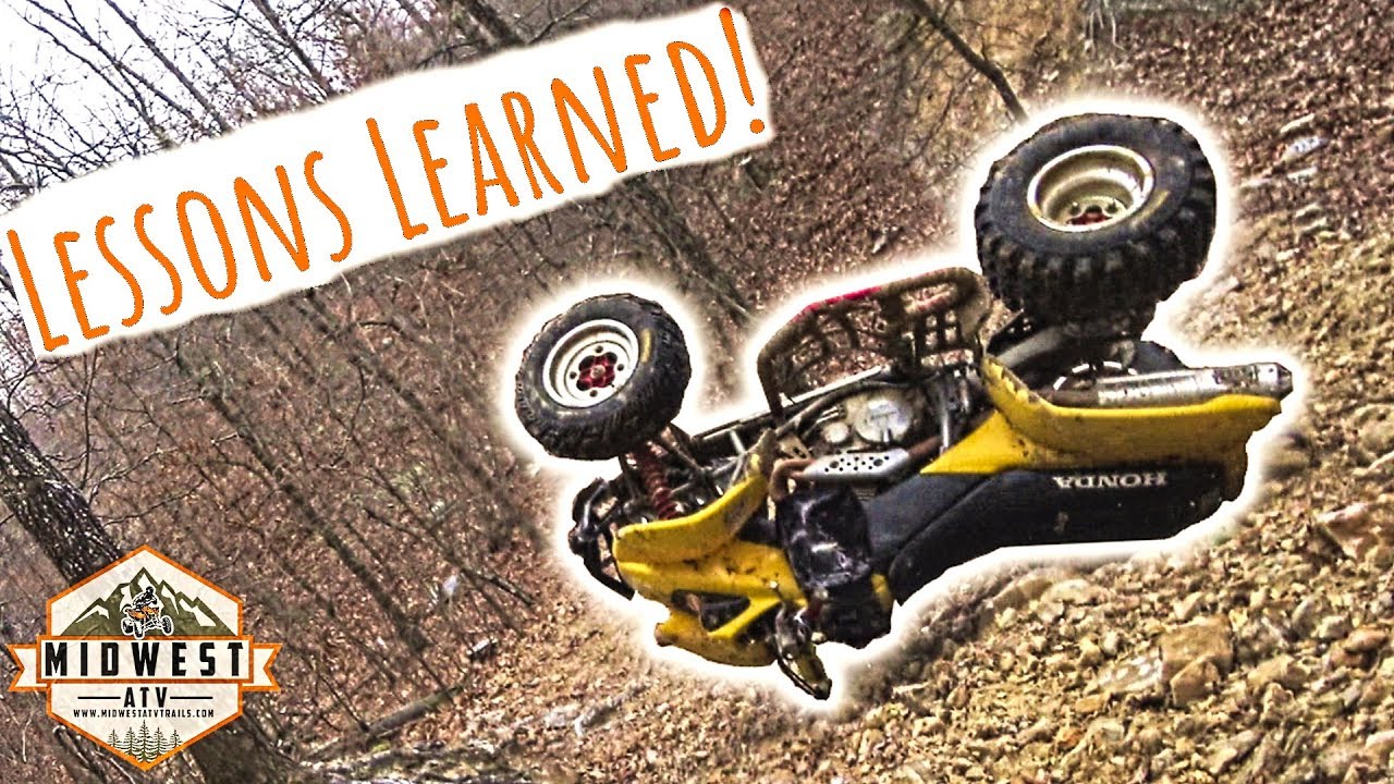 ATV Roll over Honda 400ex - YouTube