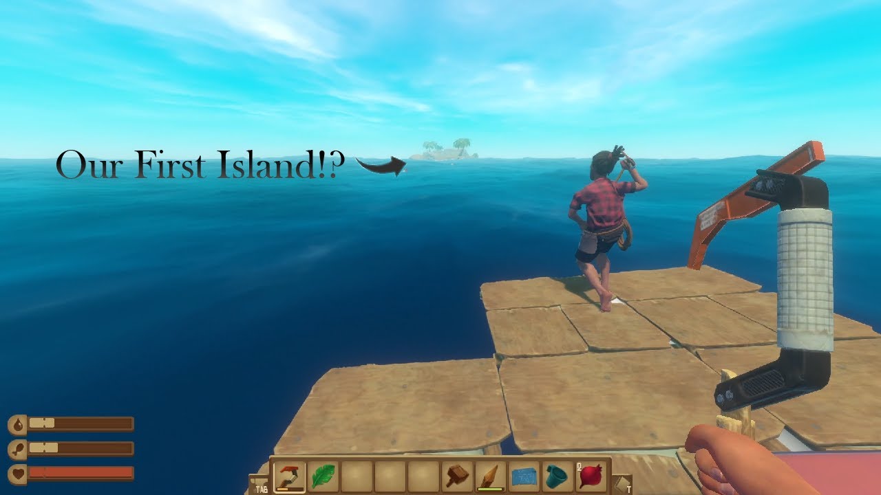 Exploring the vast sea || Raft Episode 1 || - YouTube