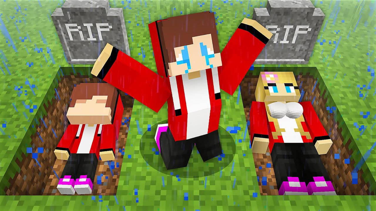 R.I.P JJ FAMILY! SAD JJ is ALONE? Maizen Family Sad Story in Minecraft ...
