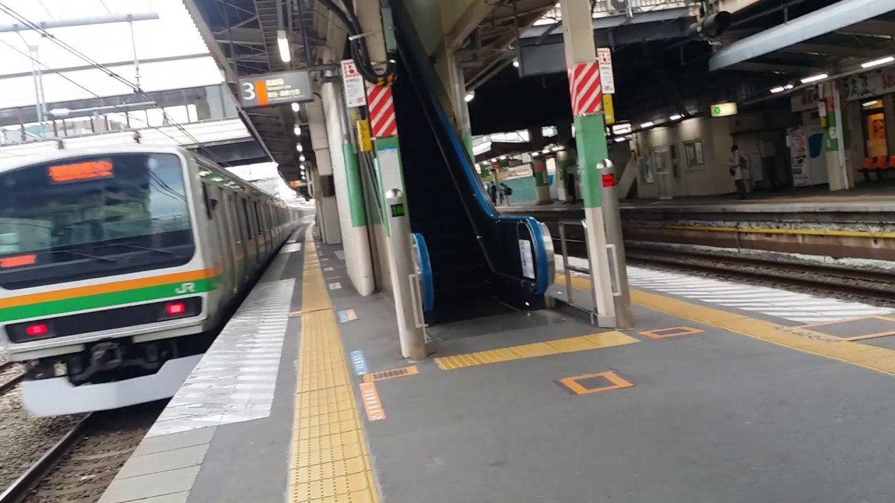 Takasaki Line Train Towards Kagohara, Okegawa Station (11-16-2019 ...