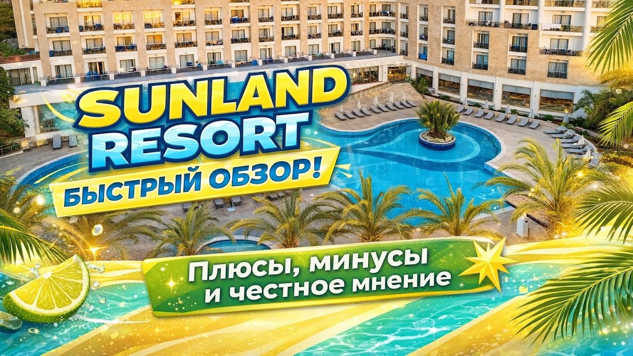 Sunland Resort Beldibi 2025 — разбор отеля, питание, море, сервис - YouTube