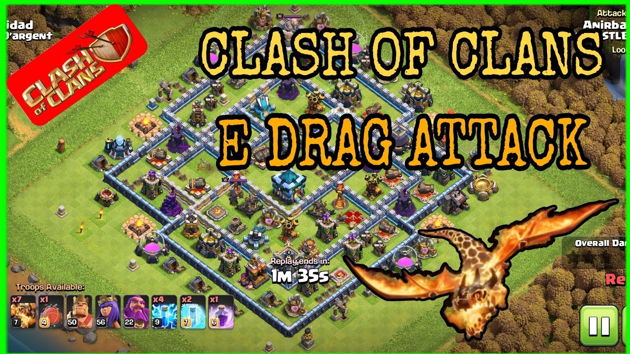 Coc attack 2022, Coc Attacks, Coc th 13 attacks, Electro Dragon attack ...